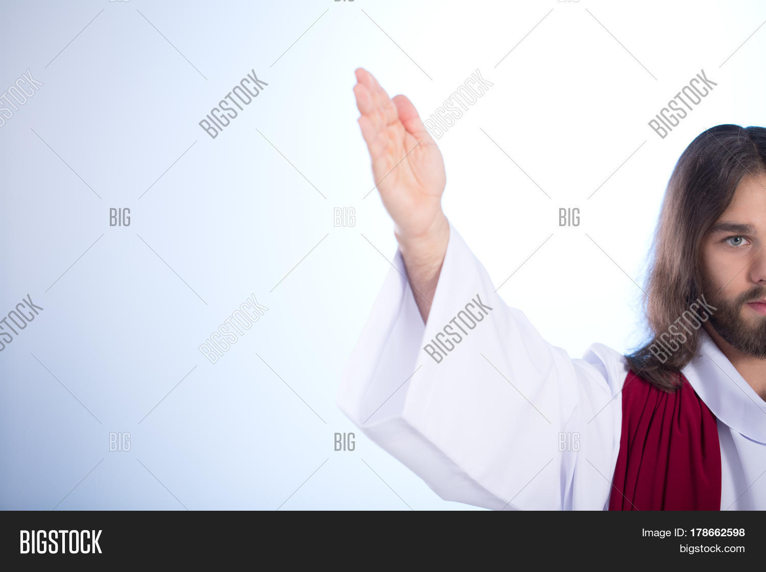 Jesus Raising His Hand Image & Photo (Free Trial) | Bigstock
