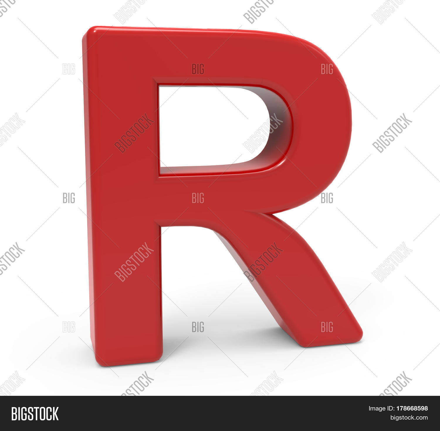 3D Red Letter R Image & Photo (Free Trial) | Bigstock