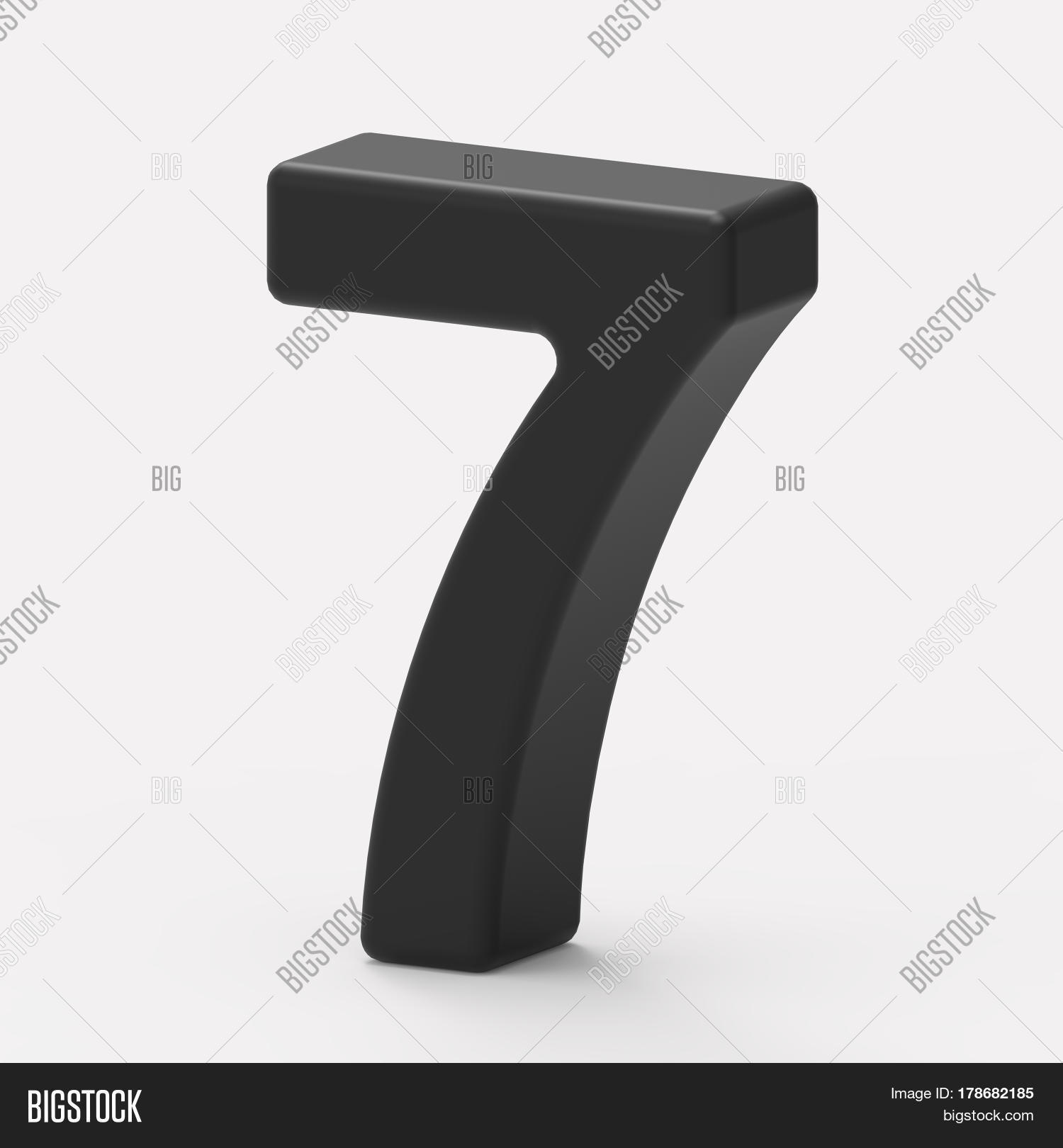 Right Black Number 7 Image & Photo (Free Trial) | Bigstock