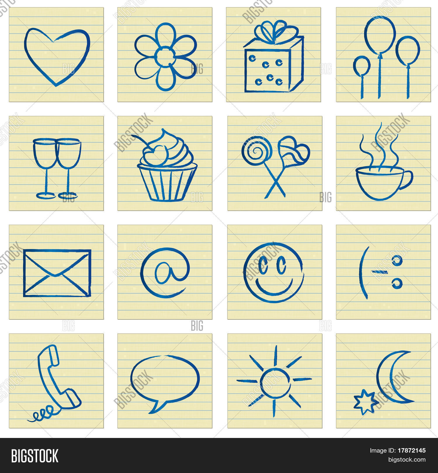Lined Paper Notes Vector & Photo (Free Trial) | Bigstock