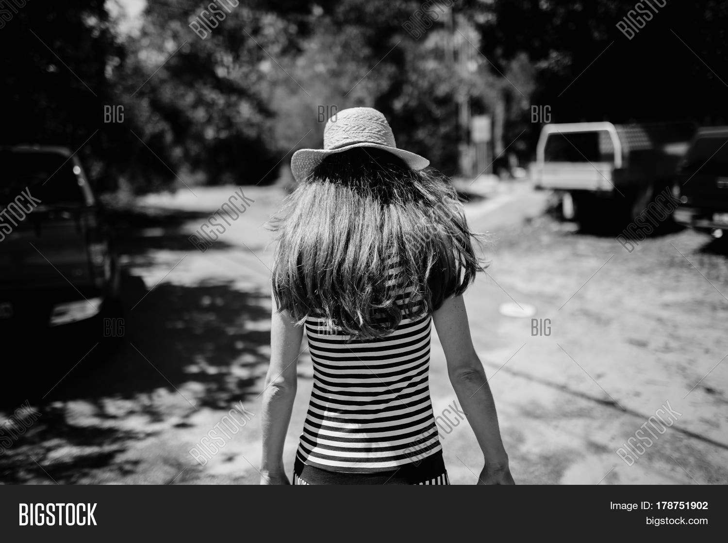 Woman Her Back Hat Image & Photo (Free Trial) | Bigstock