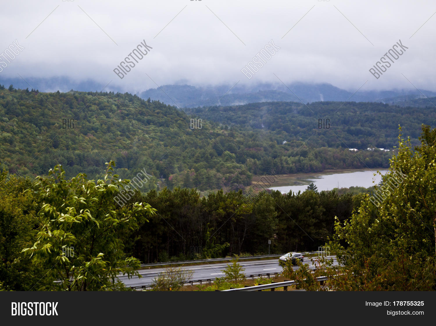 Looking Down Highway Image & Photo (Free Trial) | Bigstock