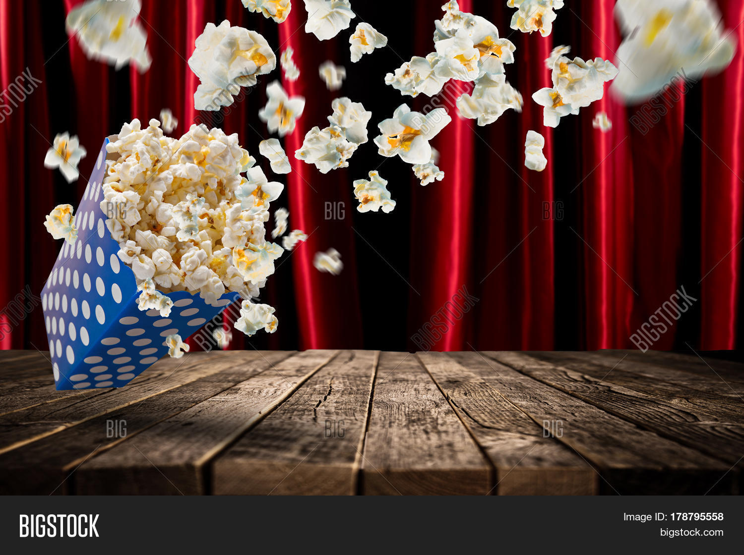 Popcorn Explosion On Image & Photo (Free Trial) | Bigstock