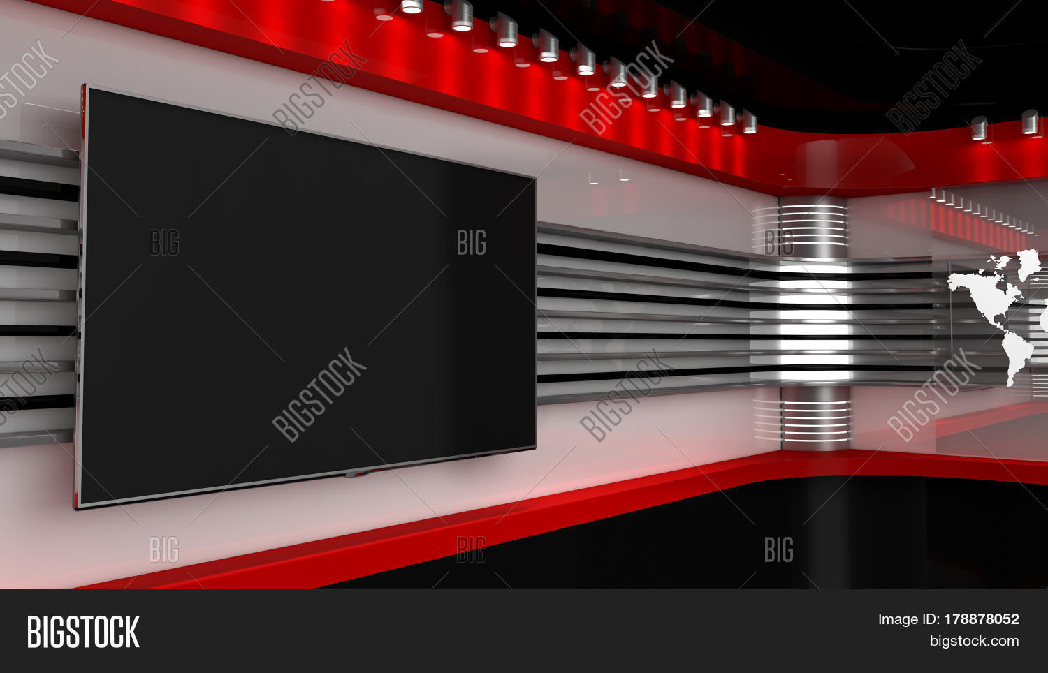 Tv Studio. Backdrop Tv Image & Photo (Free Trial) | Bigstock