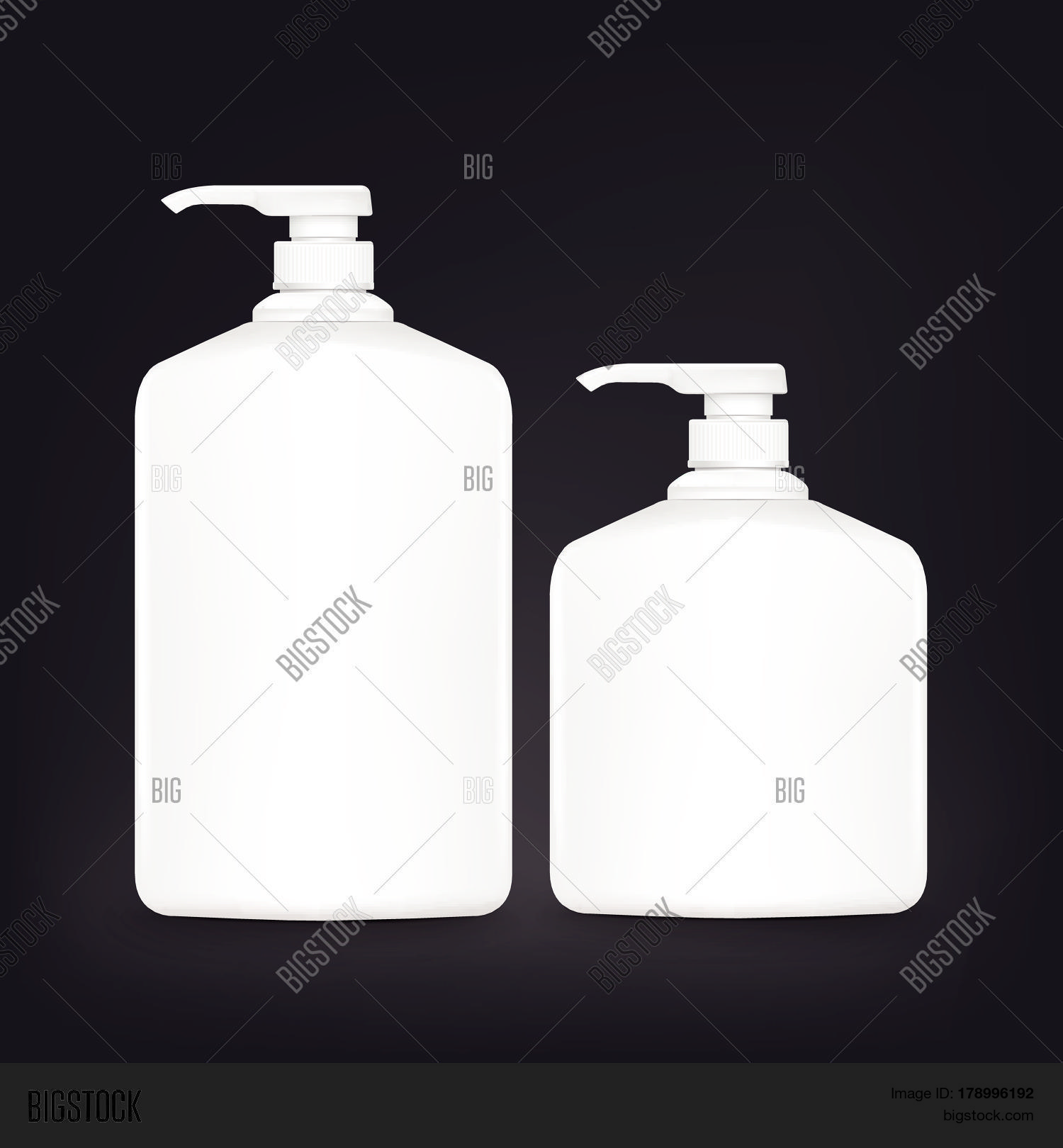 Blank Shampoo Bottles Vector & Photo (Free Trial) | Bigstock