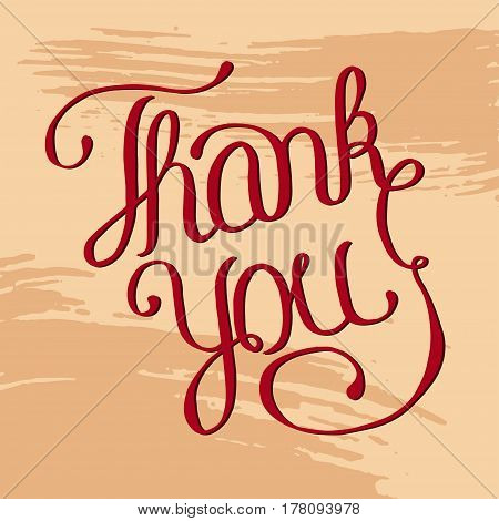Hand Lettering Thank Vector & Photo (Free Trial) | Bigstock
