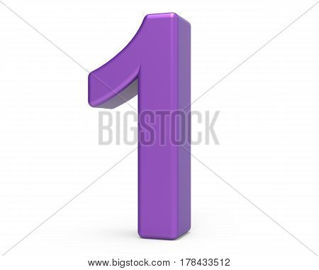 3D Purple Number 1 Image & Photo (Free Trial) | Bigstock