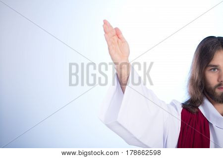 Jesus Raising His Hand Image & Photo (Free Trial) | Bigstock