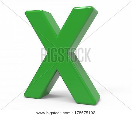 3D Green Letter X Image & Photo (Free Trial) | Bigstock