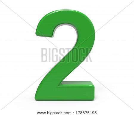 3D Green Number 2 Image & Photo (Free Trial) | Bigstock