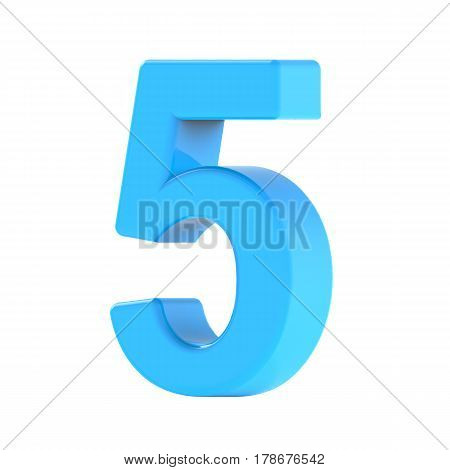 Light Blue Number 5 Image & Photo (Free Trial) | Bigstock