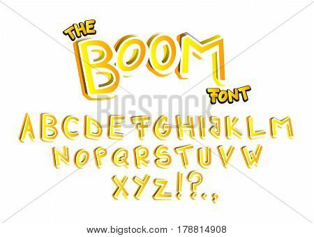 Boom Font - Vector Vector & Photo (Free Trial) | Bigstock