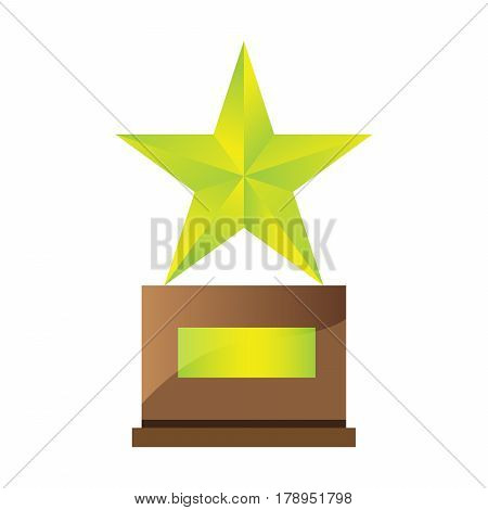 Green Trophy Star Vector & Photo (Free Trial) | Bigstock