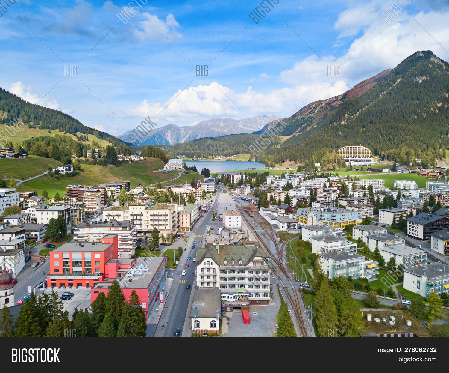 Aerial View Davos City Image & Photo (Free Trial) | Bigstock