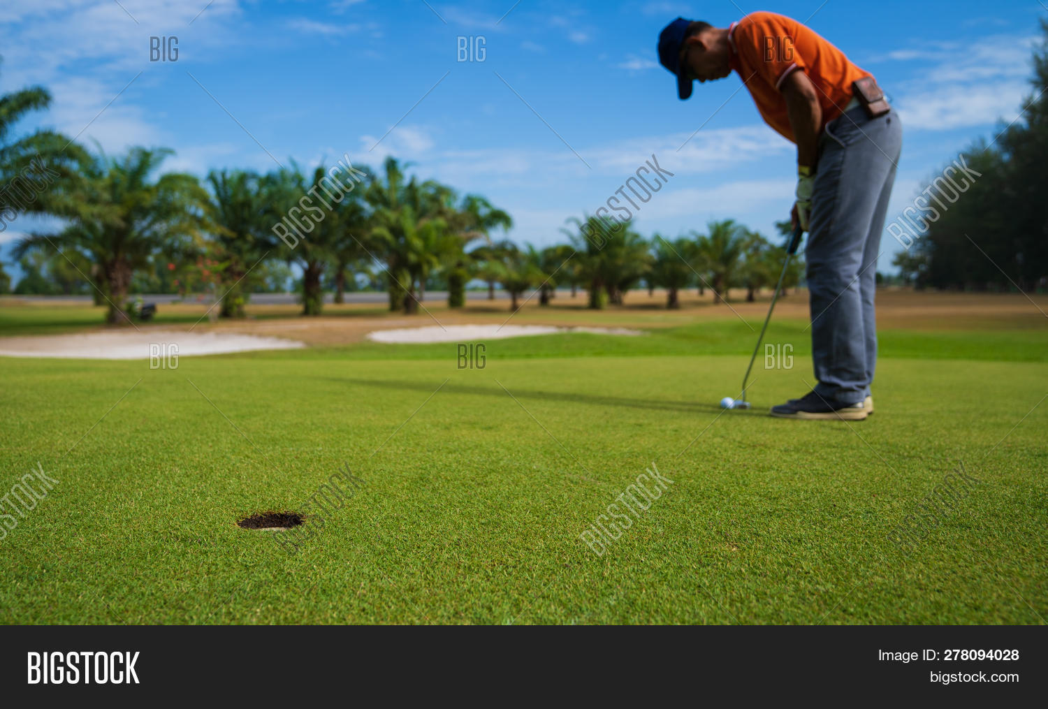 Golfer Hitting Golf Image & Photo (Free Trial) | Bigstock