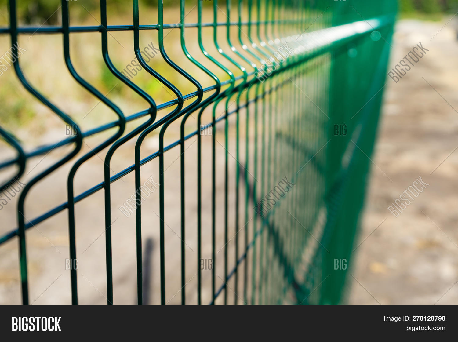 Steel Grating Fence Image & Photo (Free Trial) | Bigstock