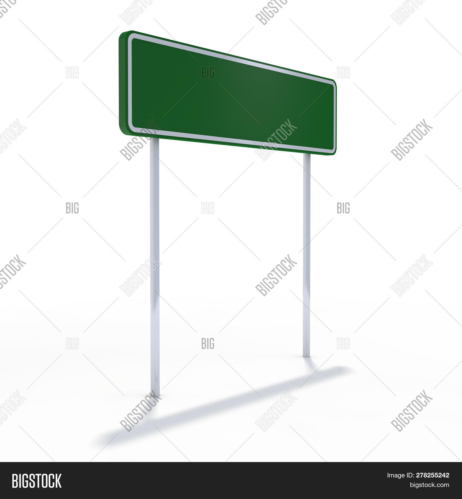 Blank Green Road Sign Image & Photo (Free Trial) | Bigstock