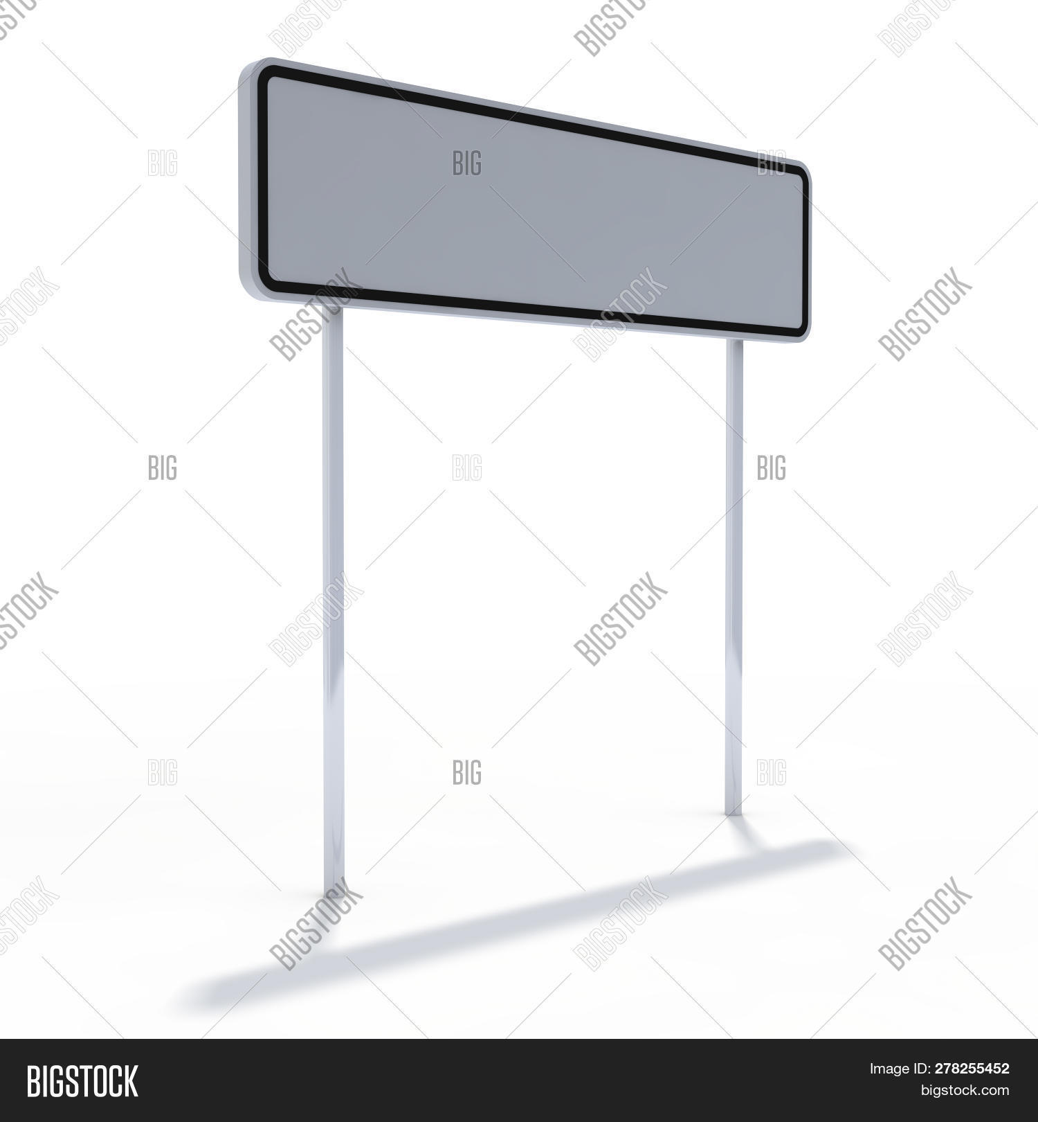Blank White Road Sign Image & Photo (Free Trial) | Bigstock