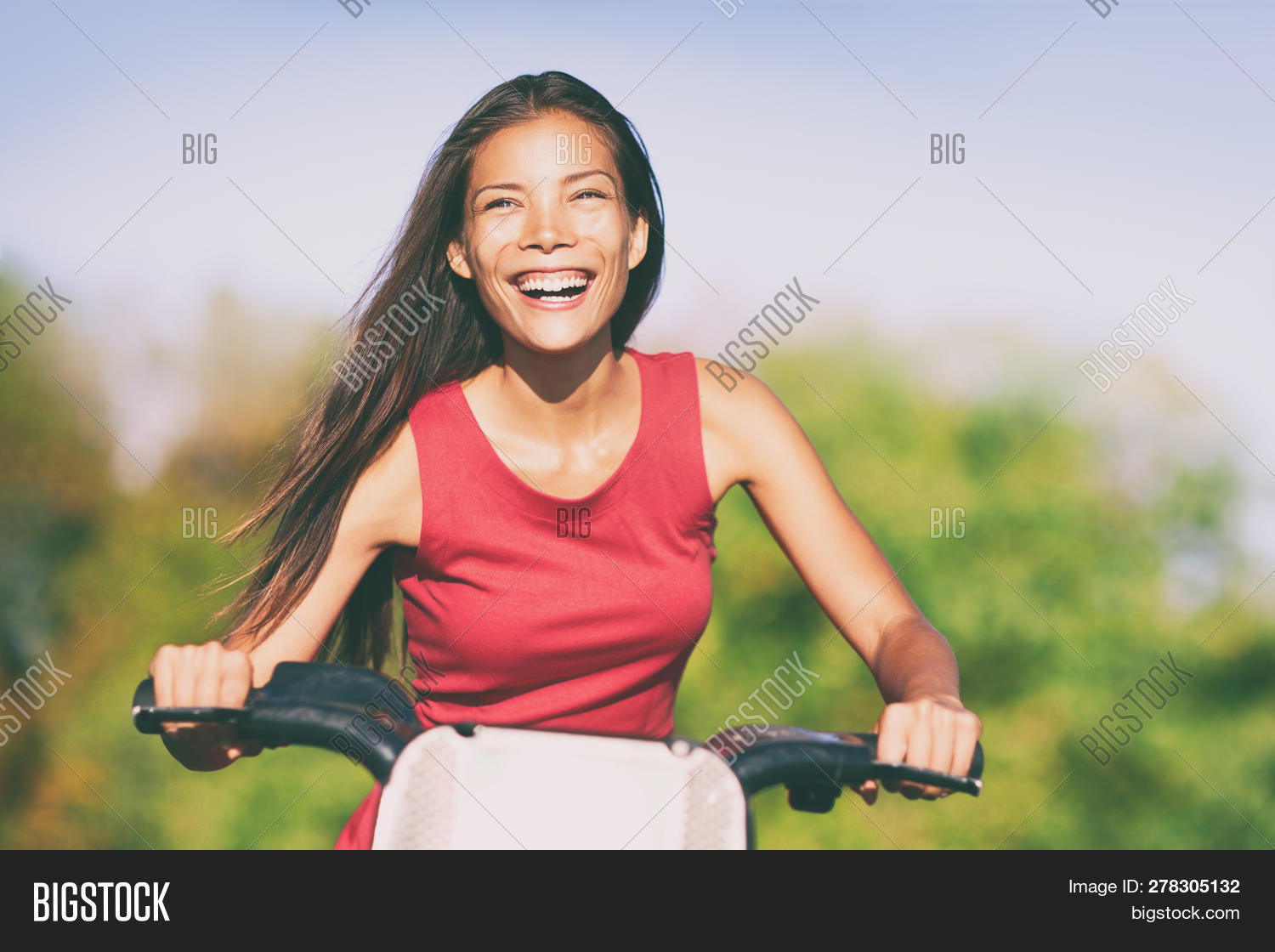 City Bike Ride Asian Image & Photo (Free Trial) | Bigstock