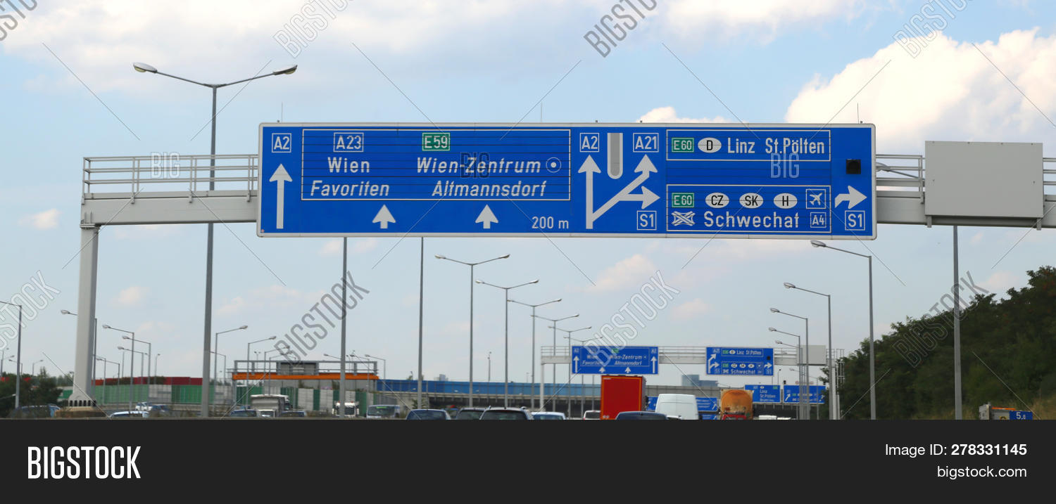 Austria Motorway Sign Image & Photo (Free Trial) | Bigstock