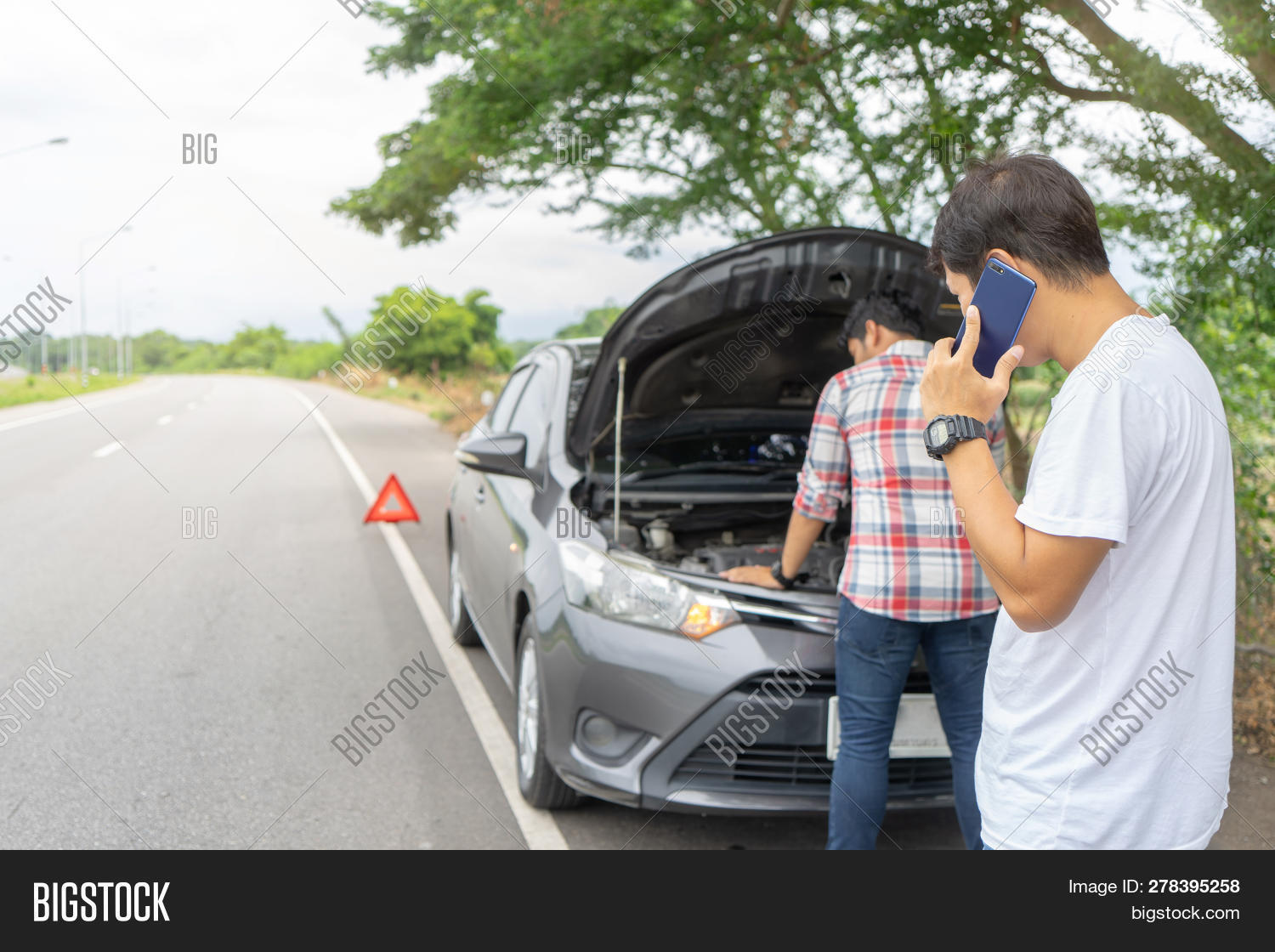 Friends Fixing Car Image & Photo (Free Trial) | Bigstock