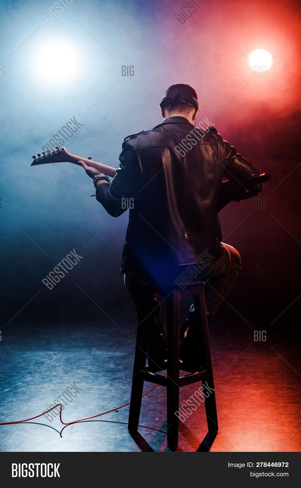 Rear View Male Rocker Image & Photo (Free Trial) | Bigstock