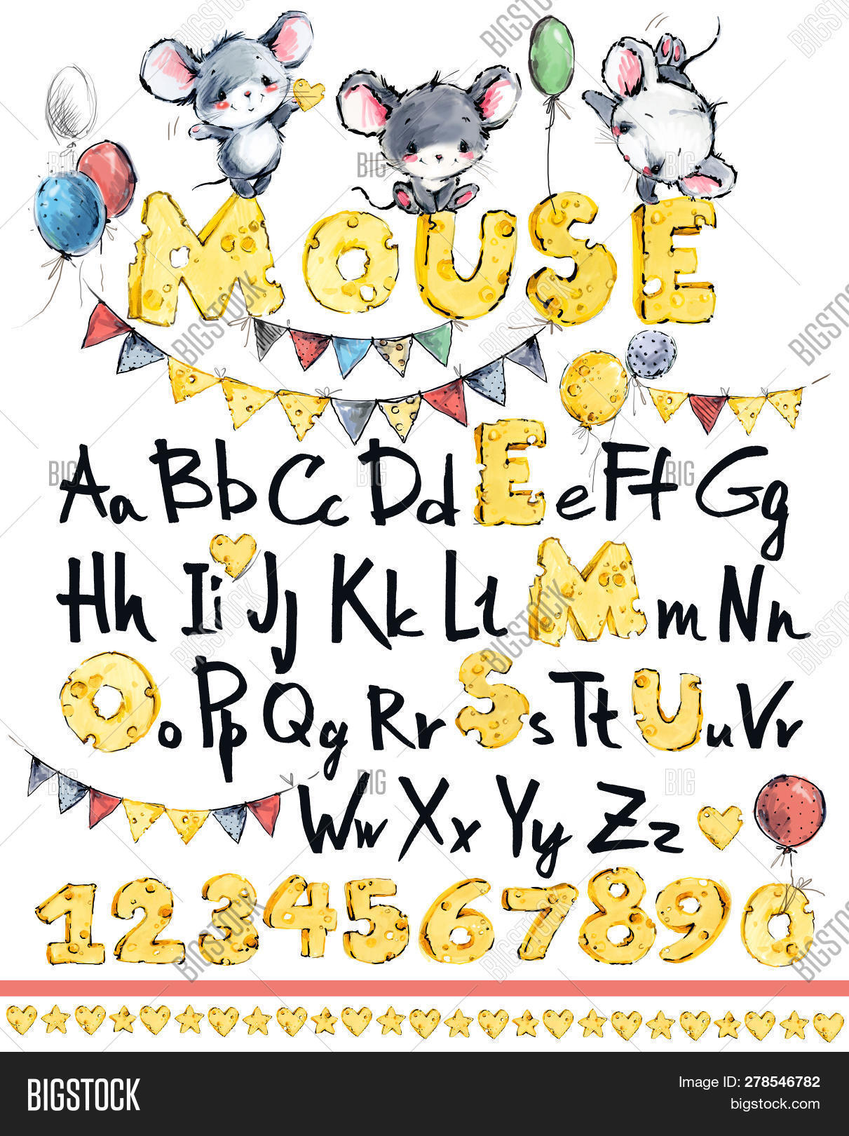 Cute Mice Illustration Image & Photo (Free Trial) | Bigstock