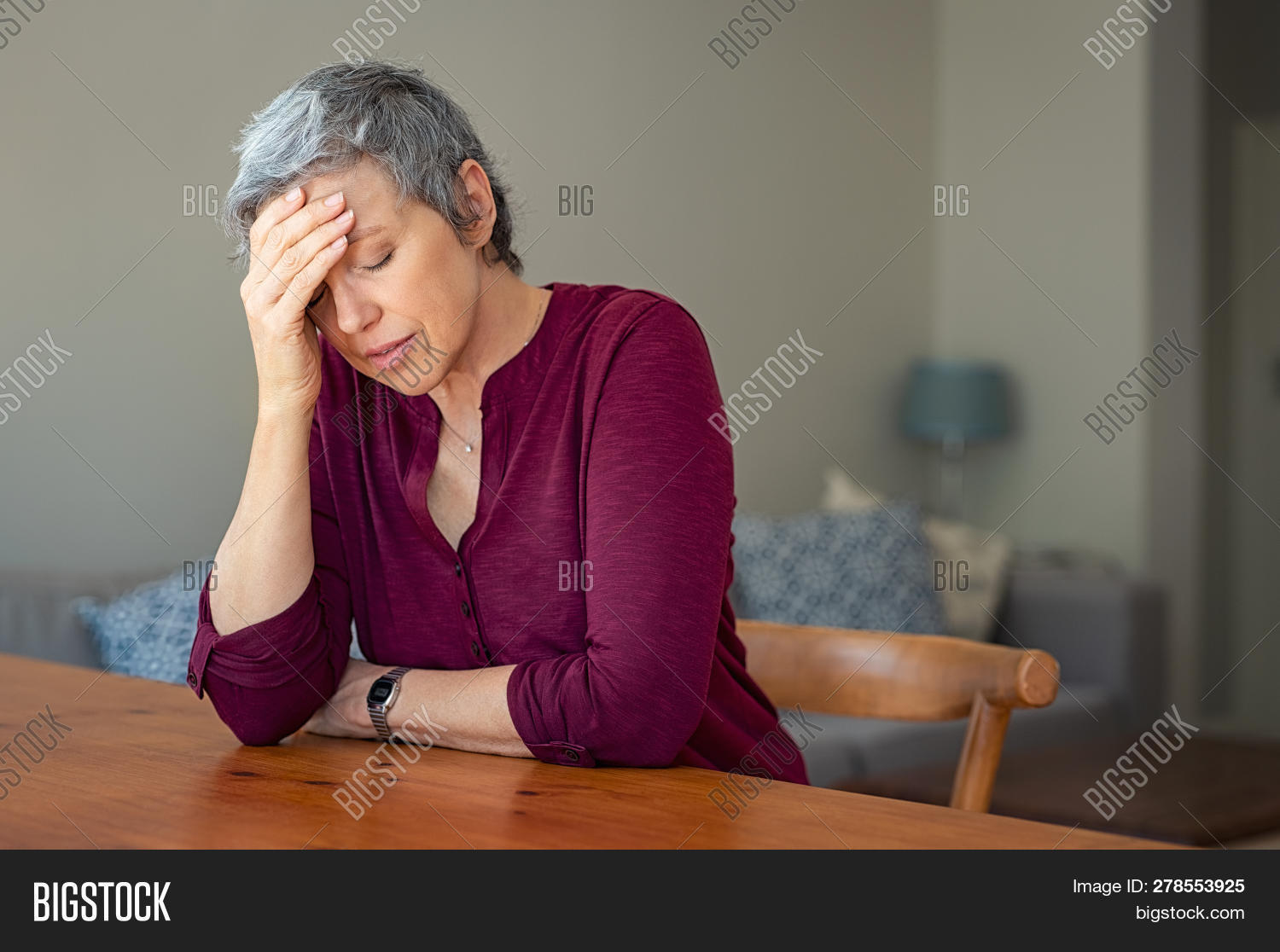 Senior Woman Suffering Image & Photo (Free Trial) | Bigstock