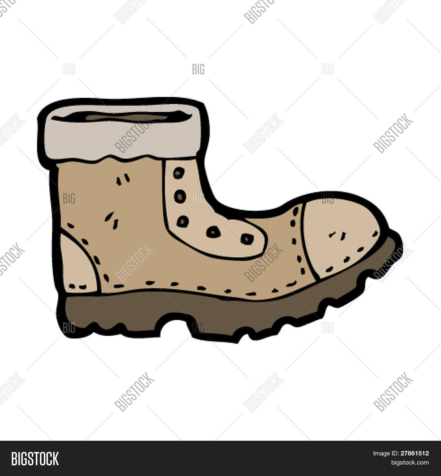 Old Work Boot Cartoon Vector & Photo (Free Trial) | Bigstock