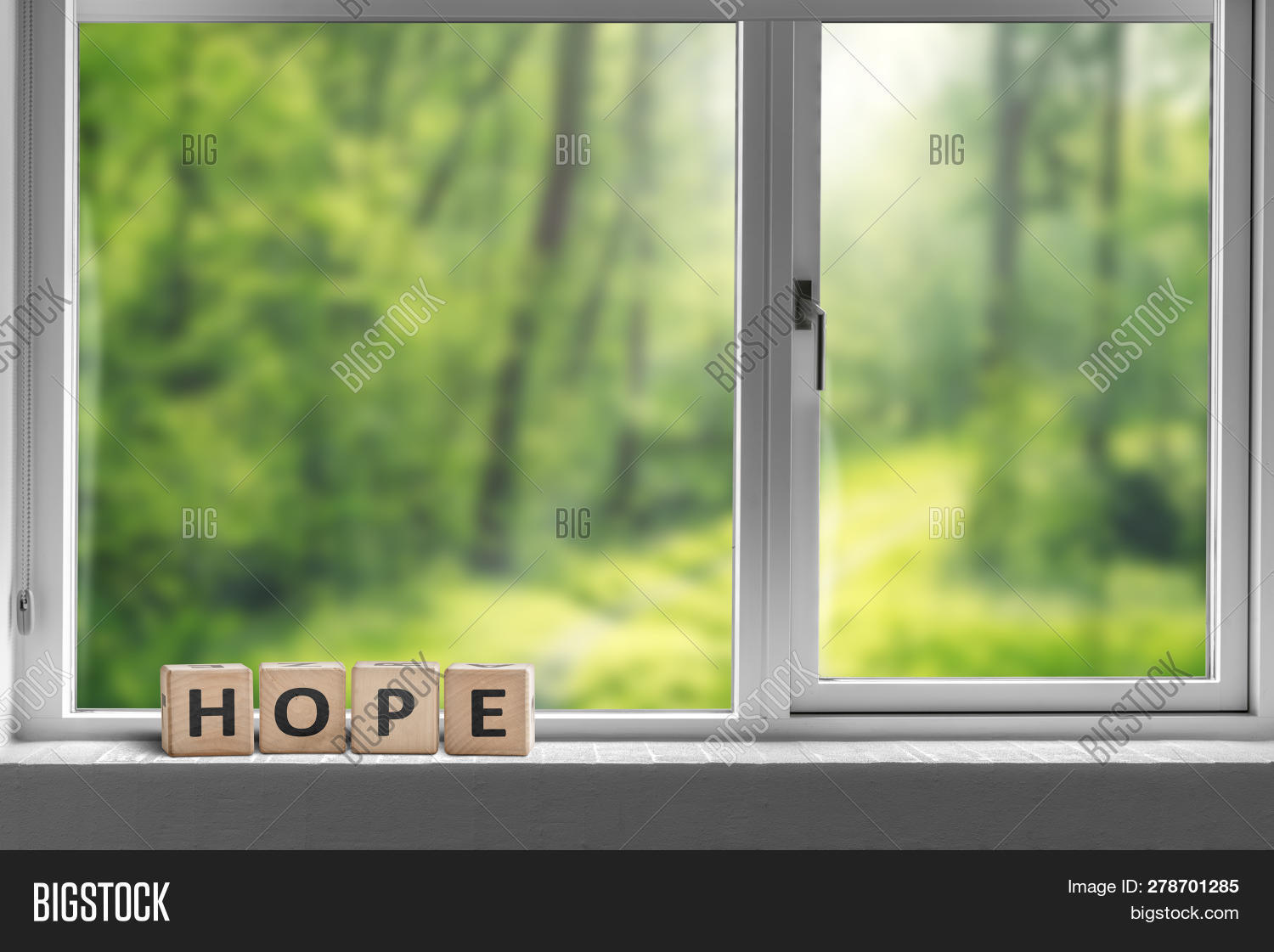 Hope Sign Window Sill Image & Photo (Free Trial) | Bigstock