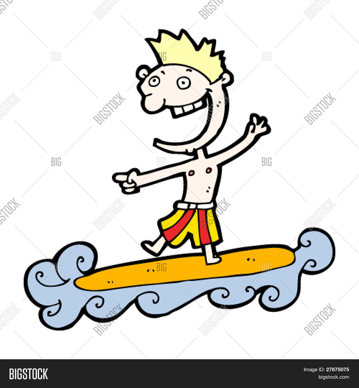 Surfer Dude Cartoon Vector & Photo (Free Trial) | Bigstock