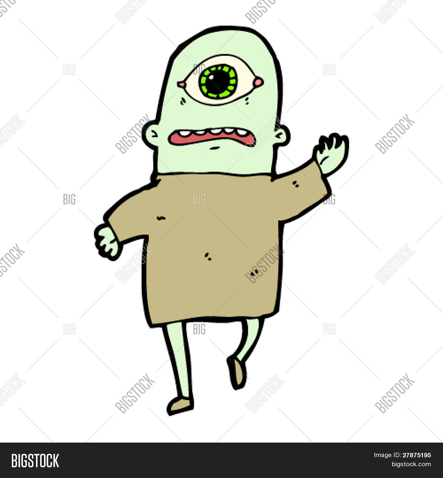 Cyclops Cartoon Vector & Photo (Free Trial) | Bigstock