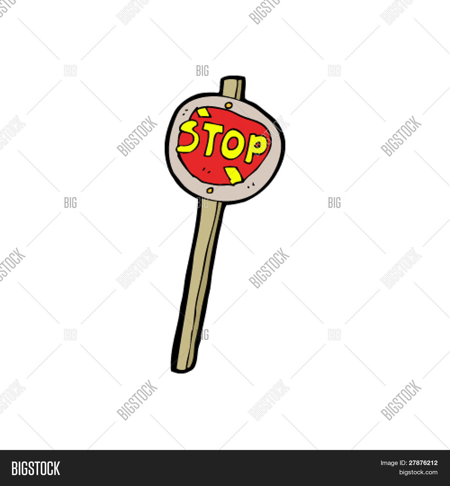 Cartoon Stop Sign Vector & Photo (Free Trial) | Bigstock