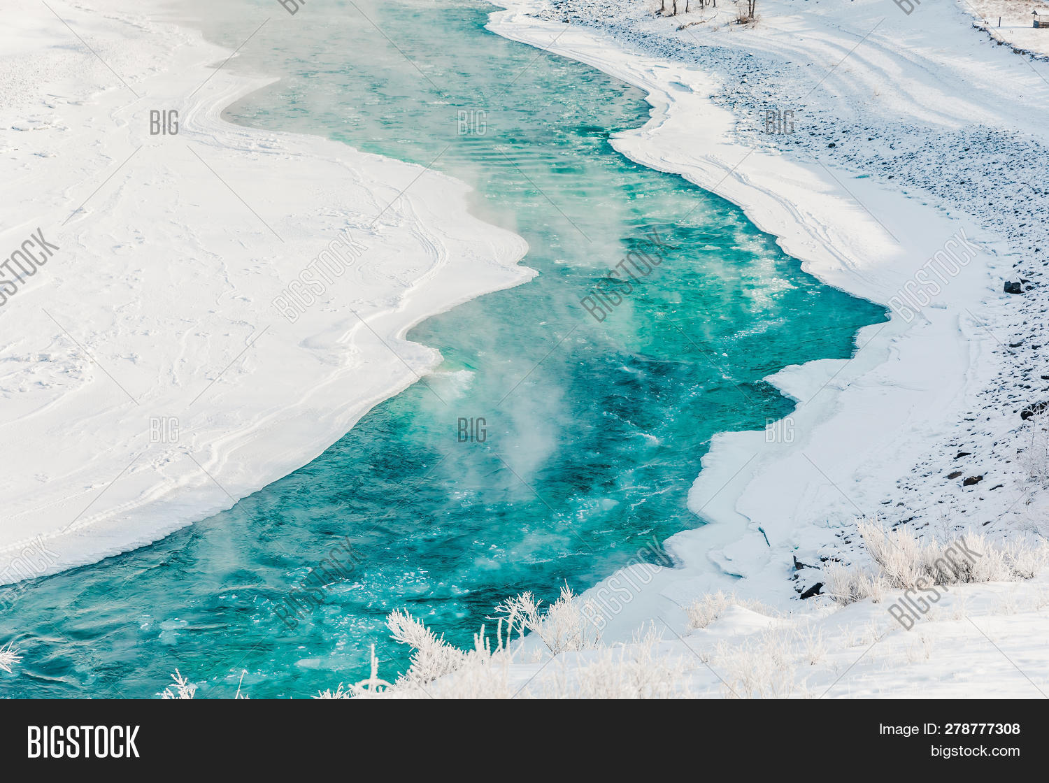 Winter Snow River Image & Photo (Free Trial) | Bigstock