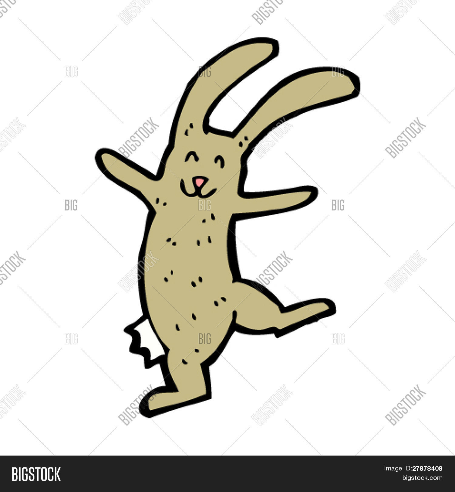 Dancing Hare Cartoon Vector & Photo (Free Trial) | Bigstock