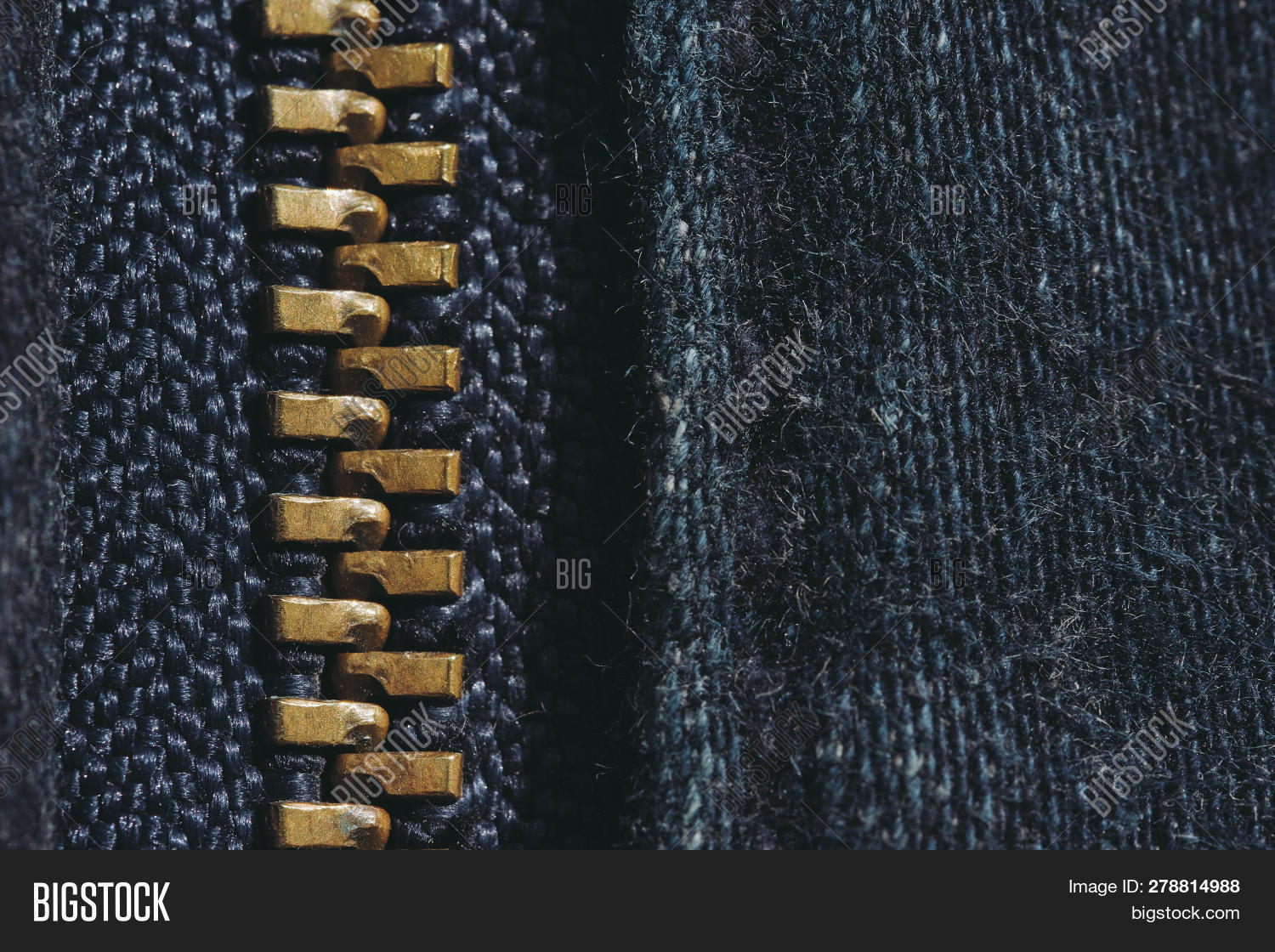 Macro Yellow Zipper On Image & Photo (Free Trial) | Bigstock