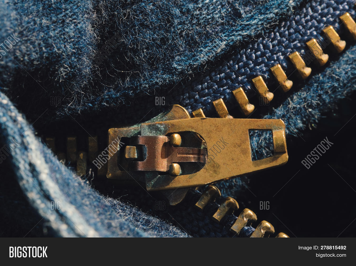 Macro Yellow Zipper On Image & Photo (Free Trial) | Bigstock