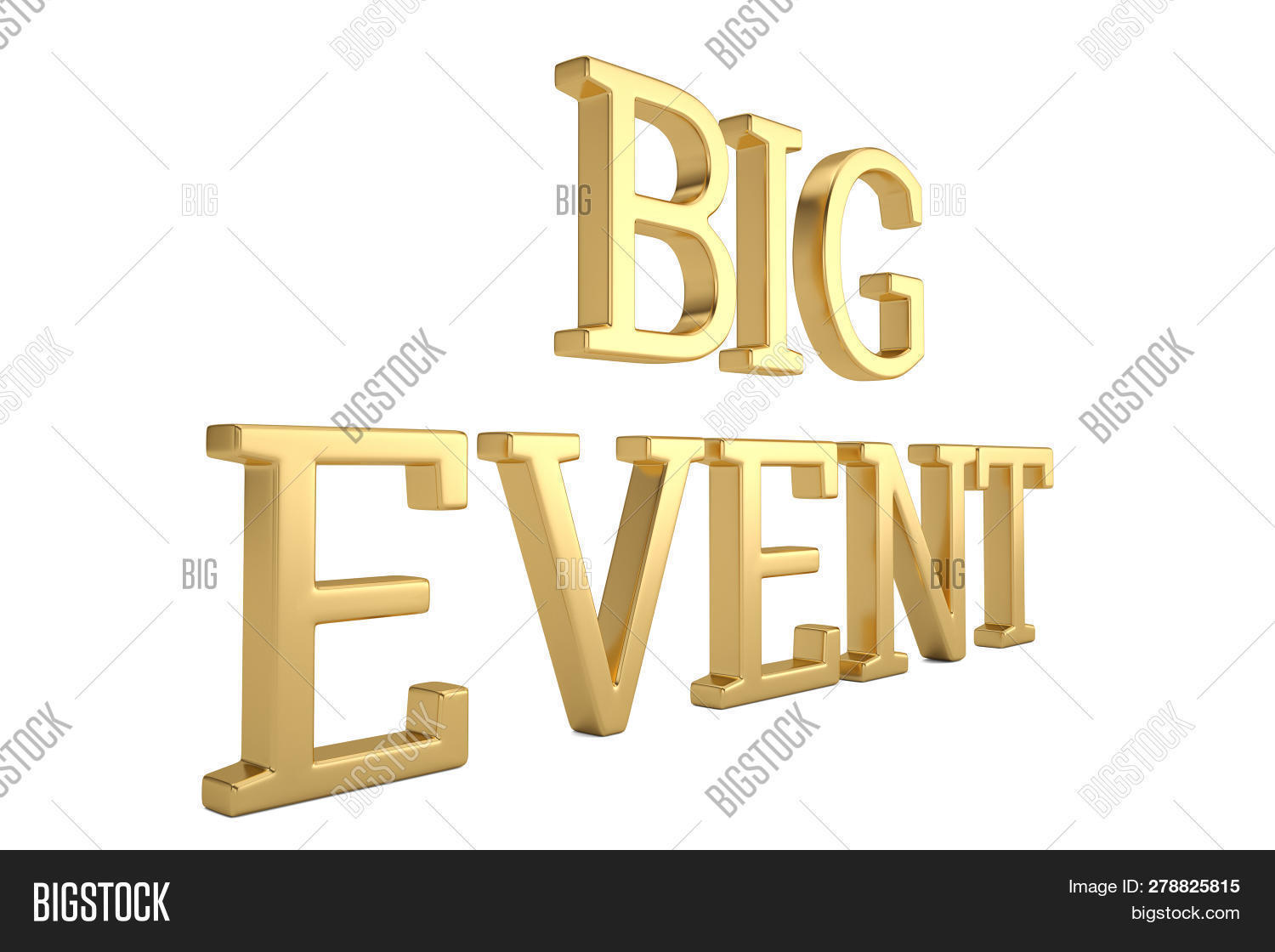 Golden Big Event Word Image & Photo (Free Trial) | Bigstock