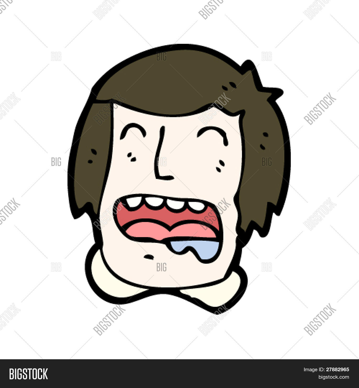 Drooling Man Cartoon Vector & Photo (Free Trial) | Bigstock