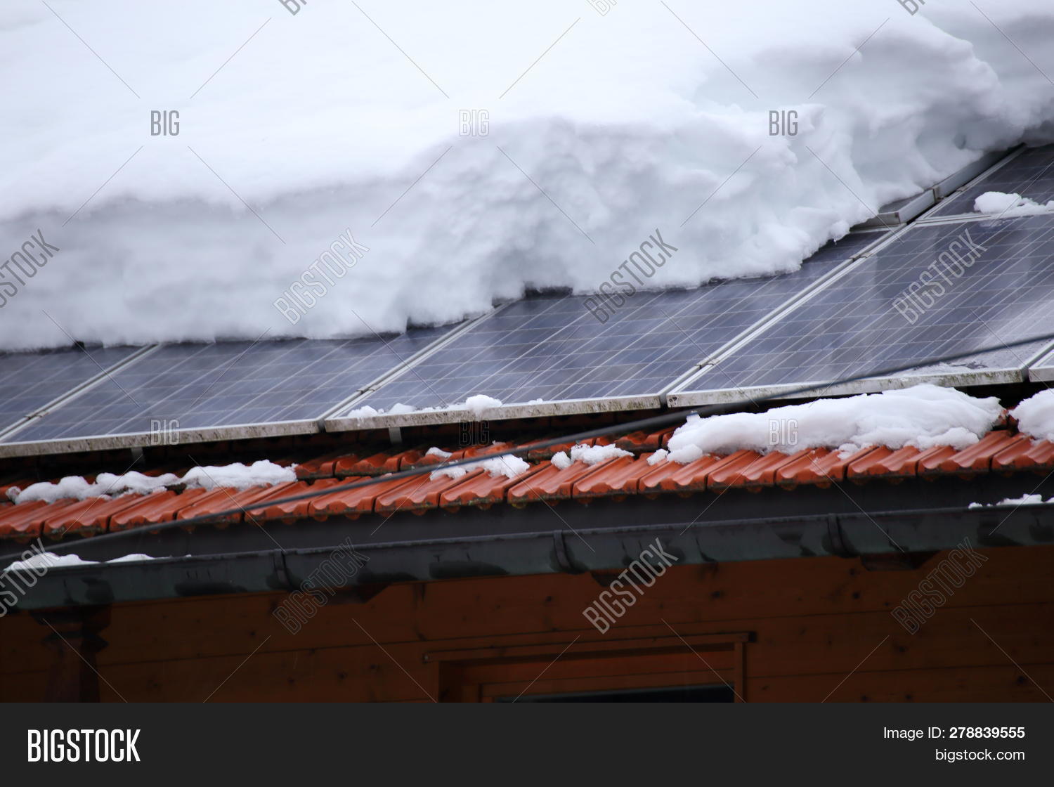 Many Snow On Roof Top Image & Photo (Free Trial) | Bigstock