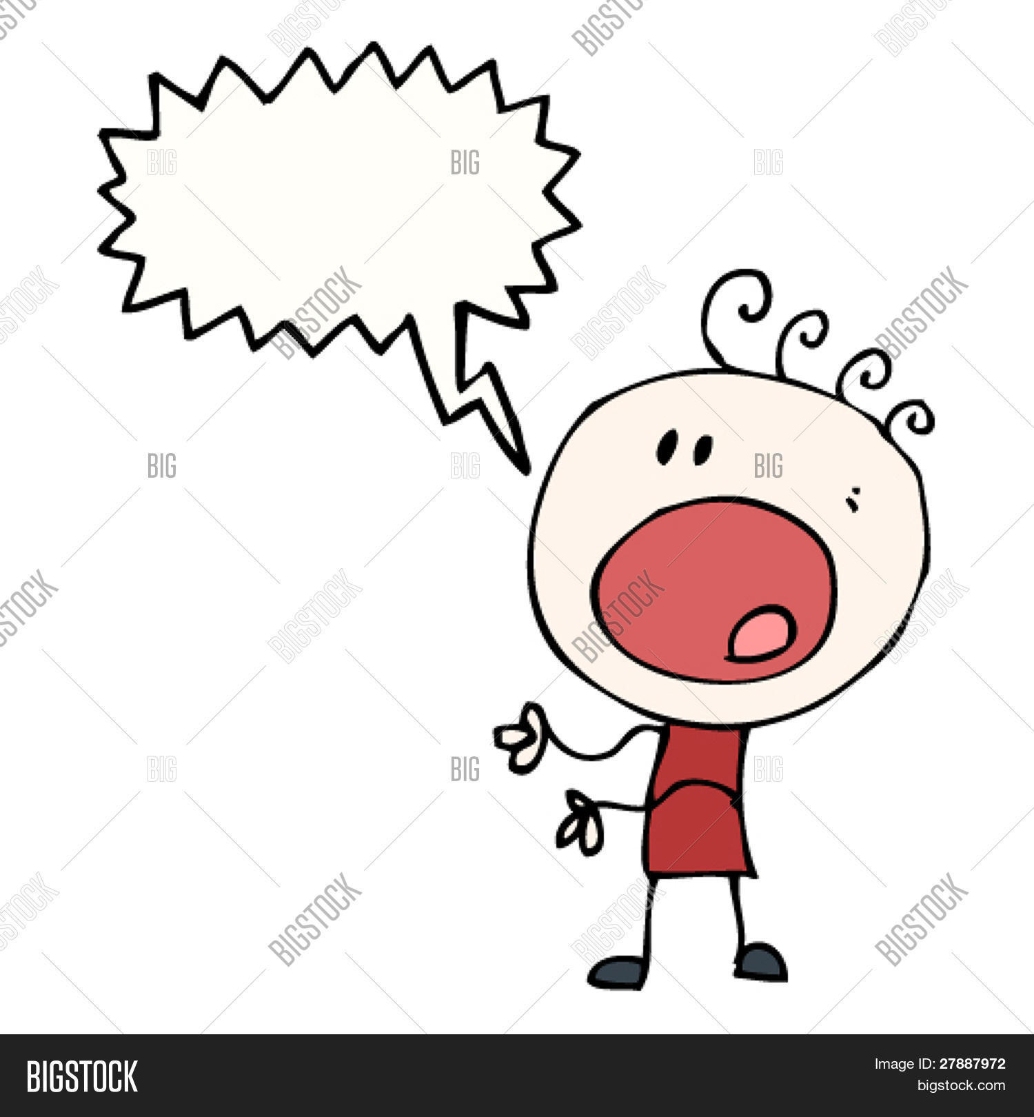 Cartoon Shouting Vector & Photo (Free Trial) | Bigstock