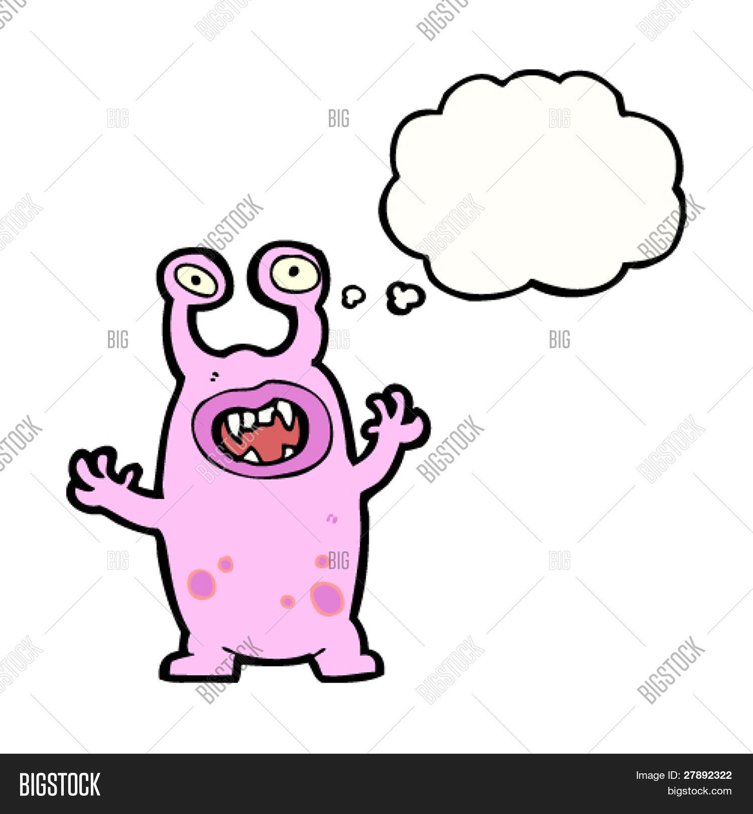 Cartoon Alien Invader Vector & Photo (Free Trial) | Bigstock