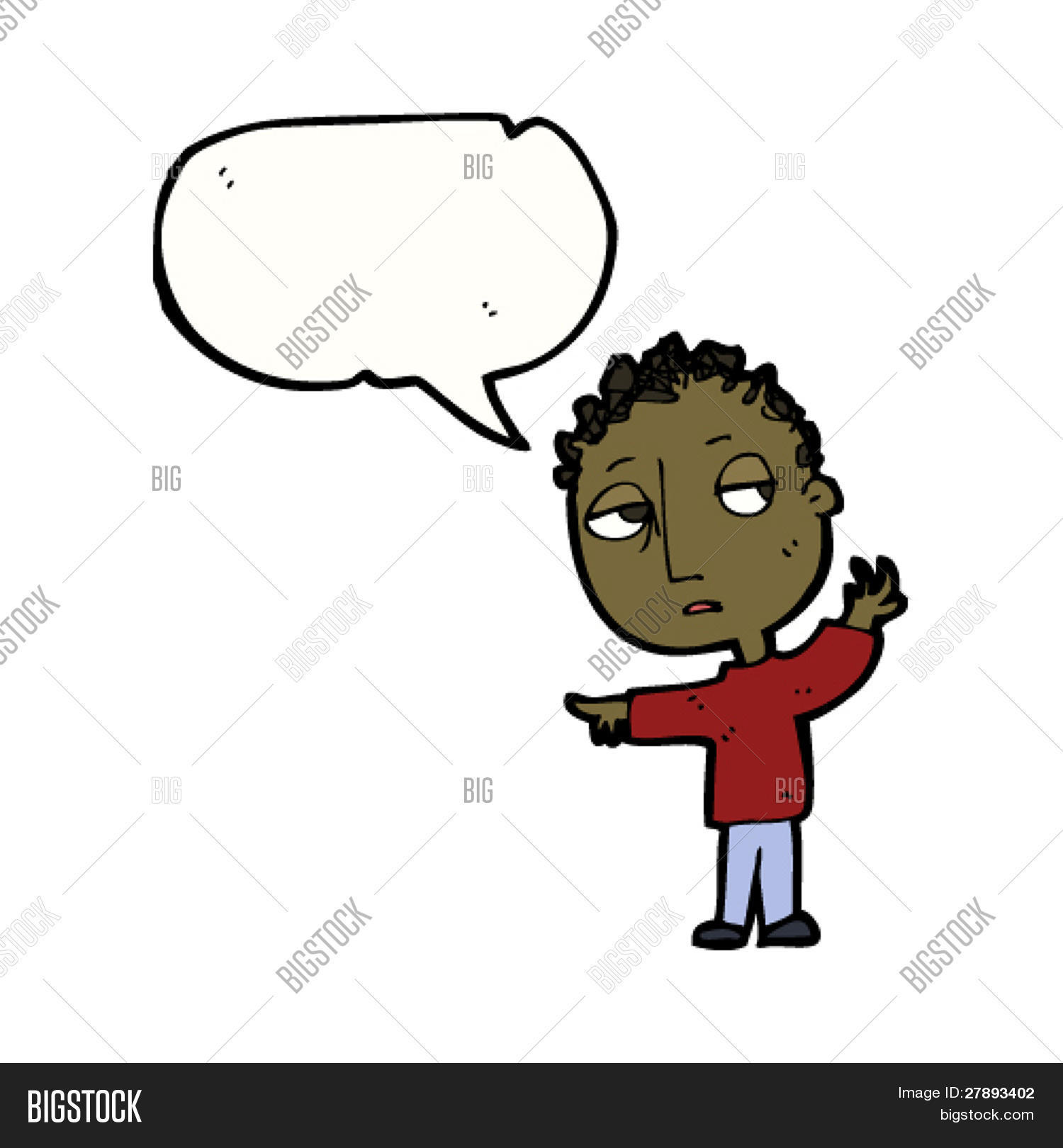 Cartoon Sulky Boy Vector & Photo (Free Trial) | Bigstock