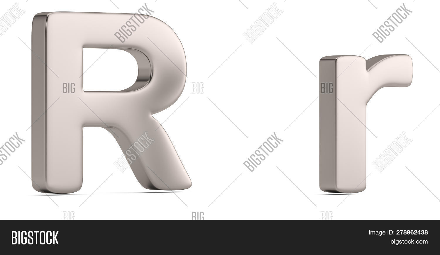 Letter R Steel Solid Image & Photo (Free Trial) | Bigstock