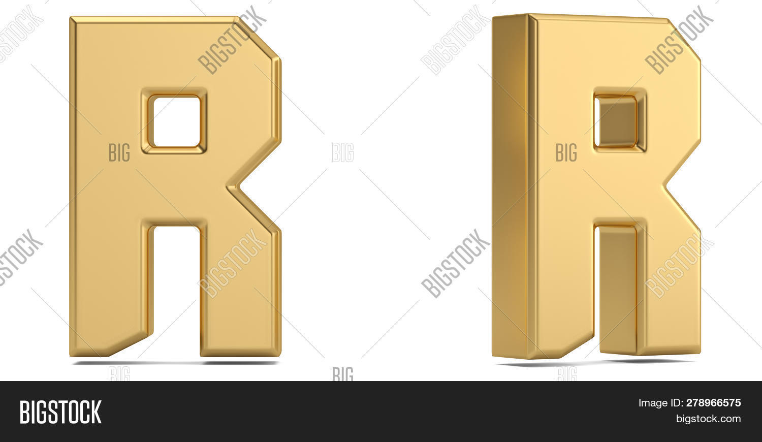 Letter R Gold Solid Image & Photo (Free Trial) | Bigstock