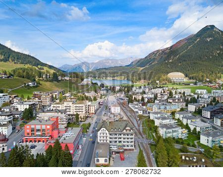 Aerial View Davos City Image & Photo (Free Trial) | Bigstock