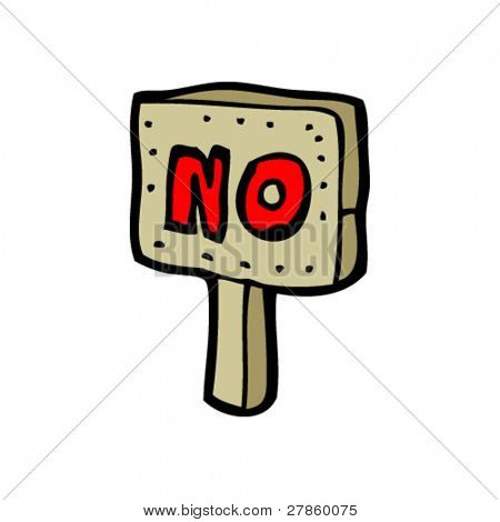 "no" Sign Cartoon Vector & Photo (Free Trial) | Bigstock