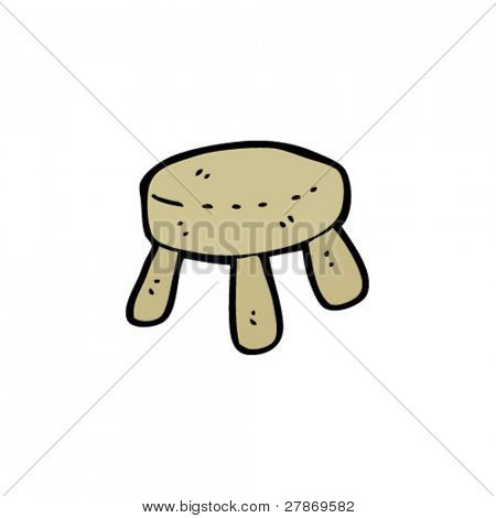 Milking Stool Cartoon Vector & Photo (Free Trial) | Bigstock