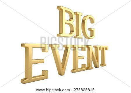 Golden Big Event Word Image & Photo (Free Trial) | Bigstock
