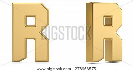 Letter R Gold Solid Image & Photo (Free Trial) | Bigstock